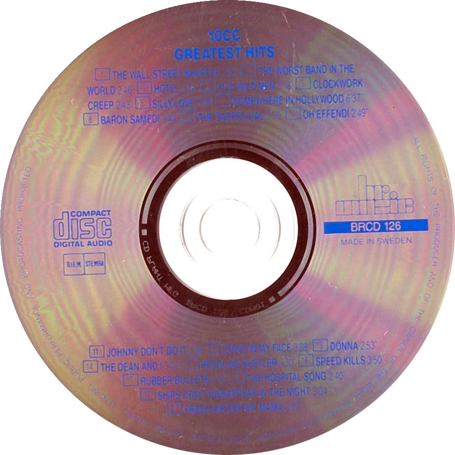 10cc Greatest Hits : CD | CD Covers | Cover Century | Over 1.000.000 ...